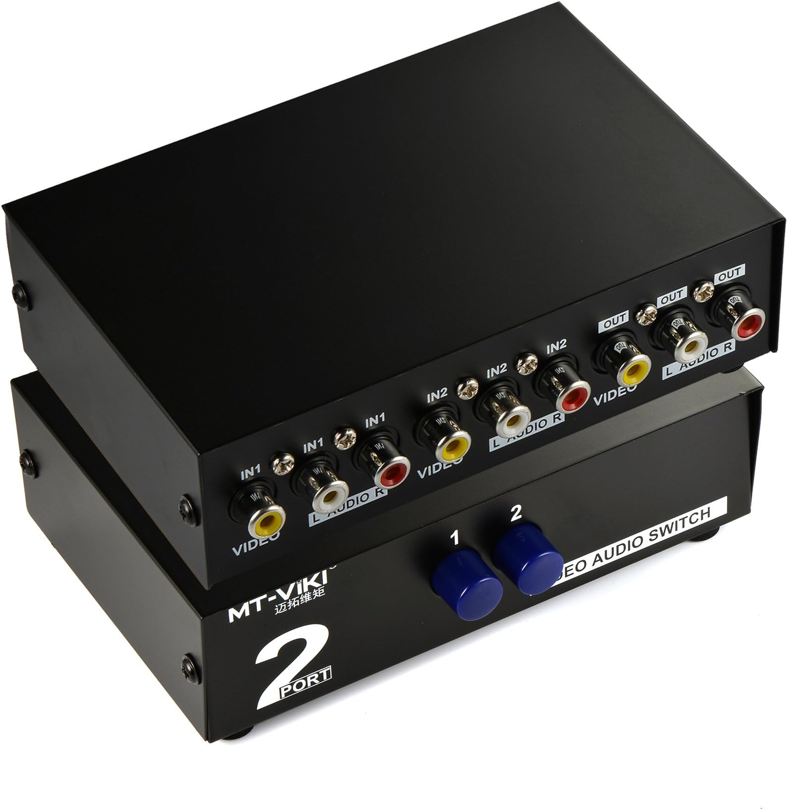 Amazon.com: 4-Port AV Switch RCA Audio Video Switcher Selector 4 in 1 ...