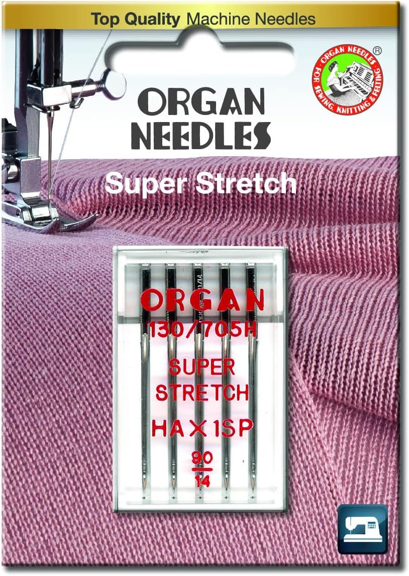 Organ Domestic Sewing Machine Needles - Super Stretch / Special (HAx1SP ...