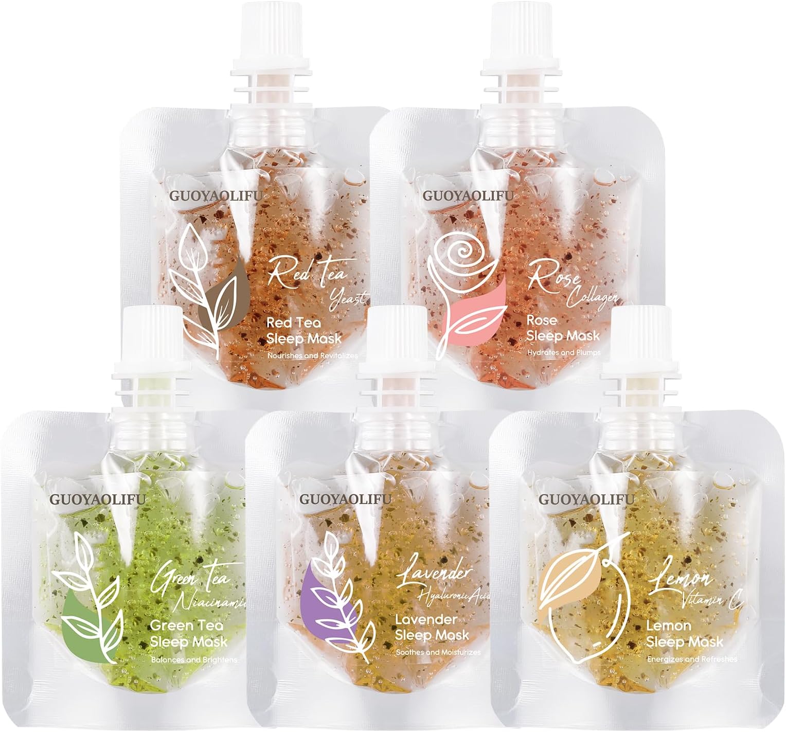 Amazon.com : GUOYAOLIFU Jelly Overnight Mask Sleep Mask with Tea Rose ...