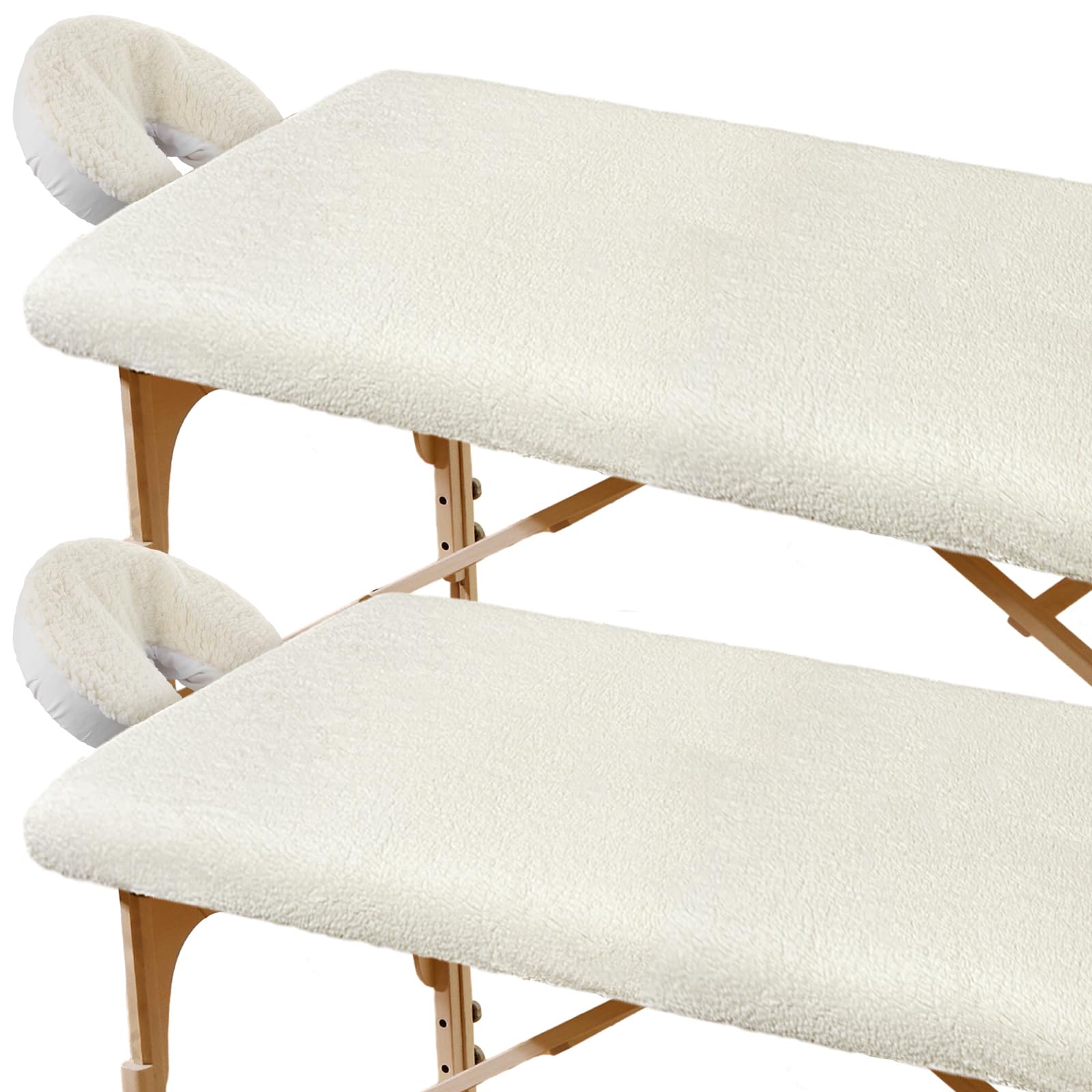 Amazon.com : Peryiter 2 Set Deluxe Massage Table Fleece Pad Set Extra ...
