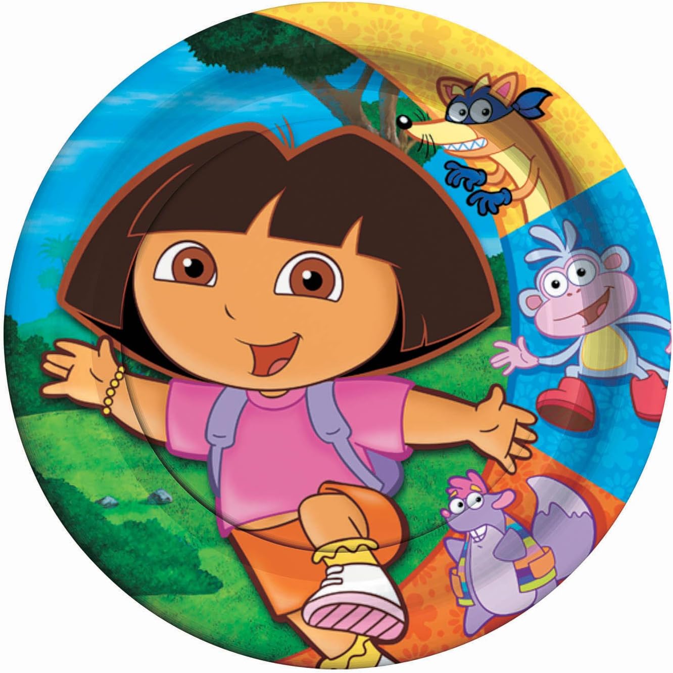 Amazon.com: Designware Dora the Explorer 7" Dessert Plates - 8 ct ...