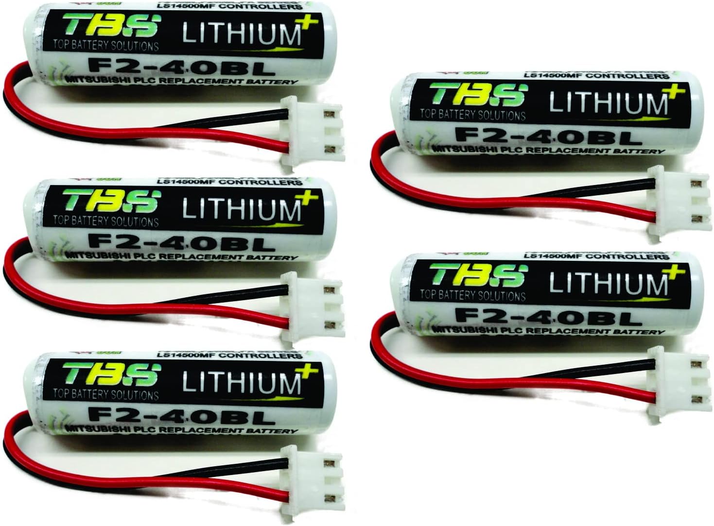 Amazon.com: 5PC Replacement for Mitsubishi F2-40BL,PM-20BL Battery ...