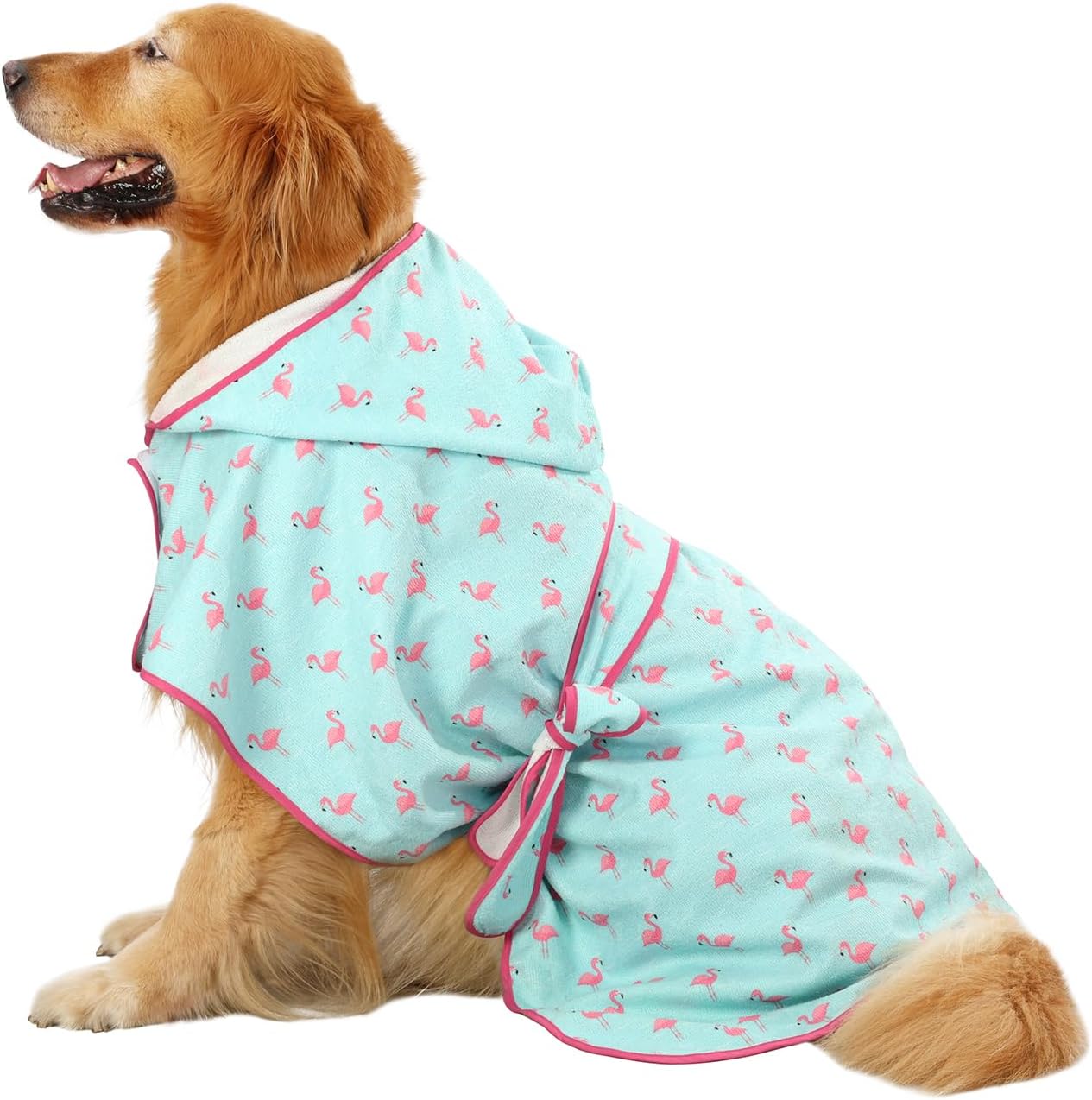Amazon.com : HDE Dog Bathrobe Super Absorbent Quick Drying Towel with ...
