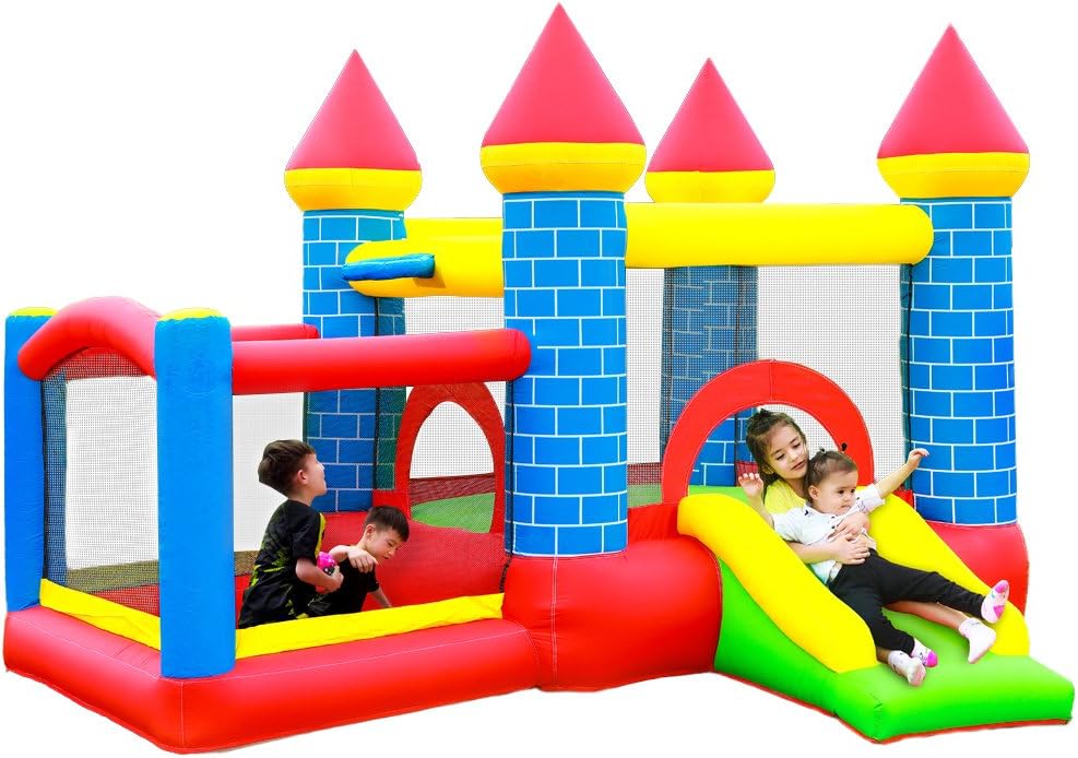 Amazon.com: Inflatable Bounce House Jumping Bouncy Castle House with ...
