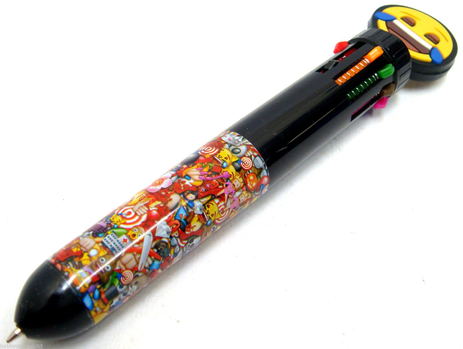 Emoji Novelty Pen 10 in 1 Pen Coloured Pen Emoticon Emoticon Pen ...