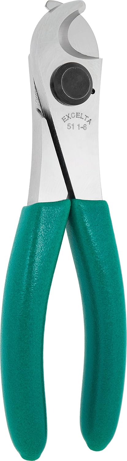 Excelta 51I-6 Precision Cable and Tubing Cutter, Chrome Plated Carbon ...