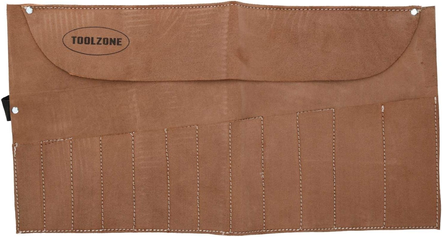 Faithfull FAILCR8 8 Pocket Leather Chisel Roll : Amazon.co.uk: DIY & Tools