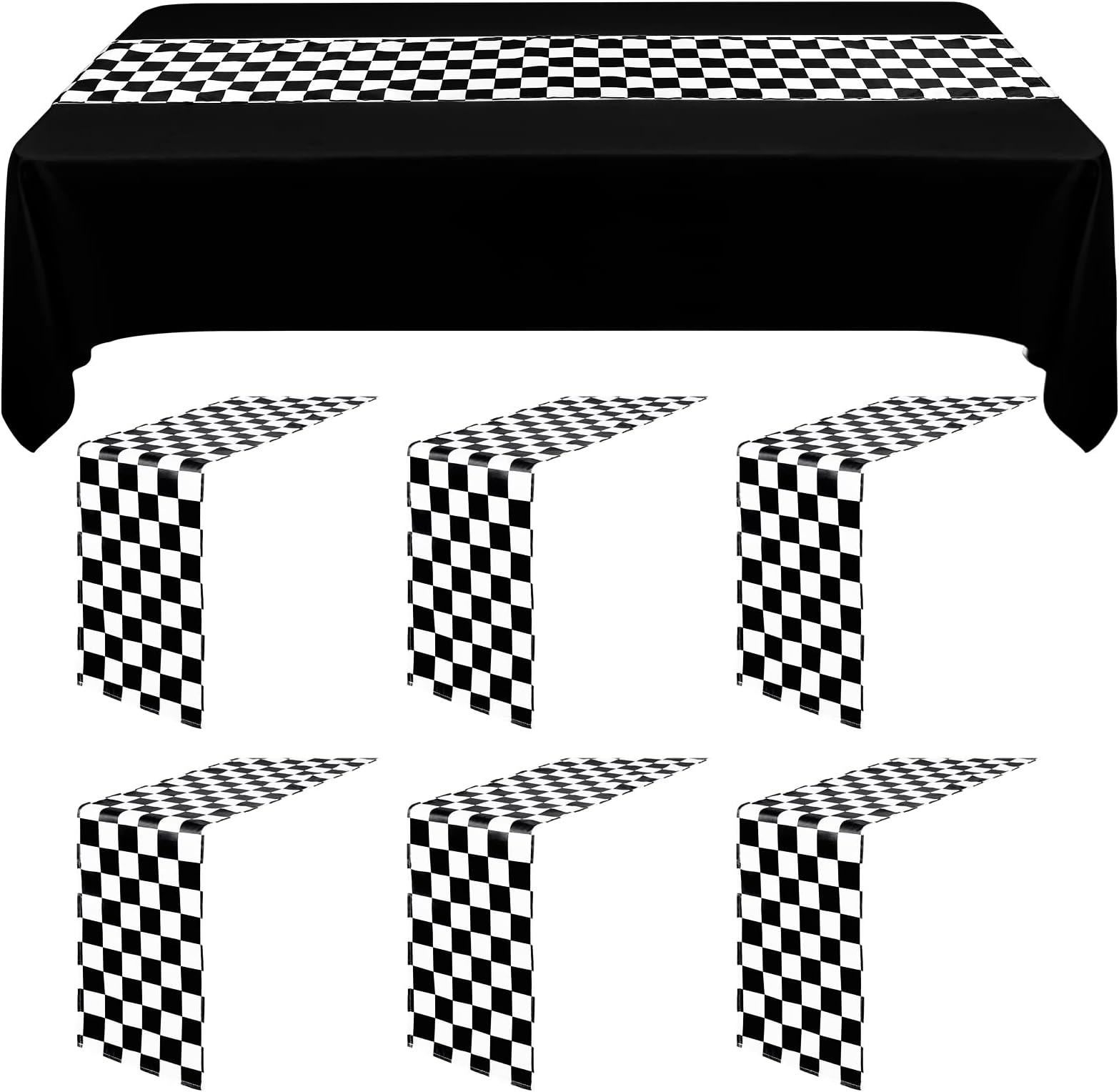 Amazon.com: Beistle Printed Checkered Table Runner: Home & Kitchen