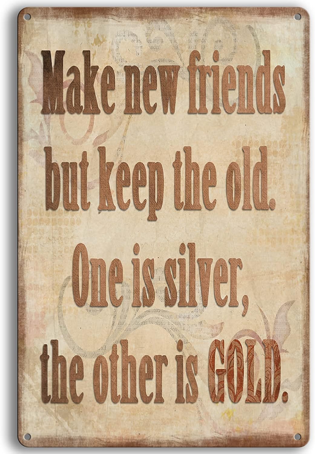 Amazon.com: Arpilul Friends Tin Sign-Funny Friendship Vintage Tin Signs ...