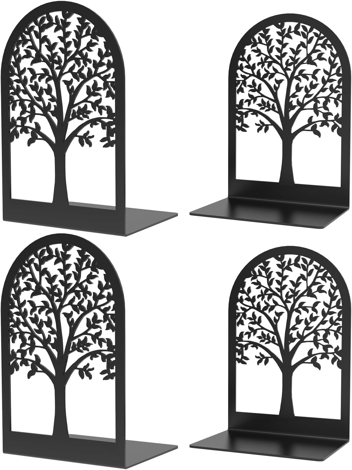Amazon.com: Metal Bookends for Shelves Decorative, Tree Stopper for ...