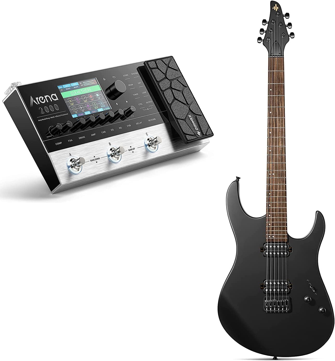 Amazon.com: Donner Multi Effects Pedal & DMT-100 Electric Guitar : Musical Instruments