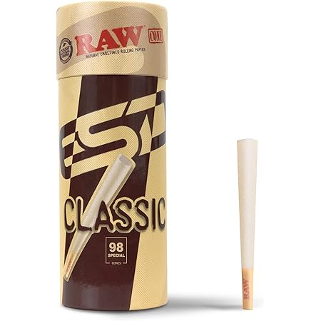 Amazon.com: RAW Cones 98 Special: 50 Pack Patented Slow Burning Pre ...