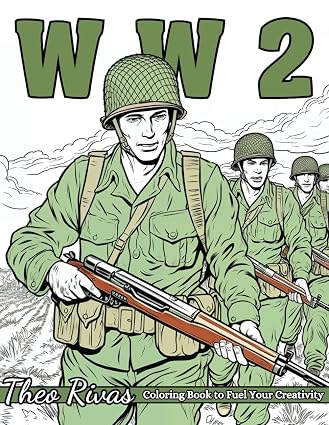 Amazon.com: WW2 Coloring Book: An Illustrated WWII Coloring Book ...