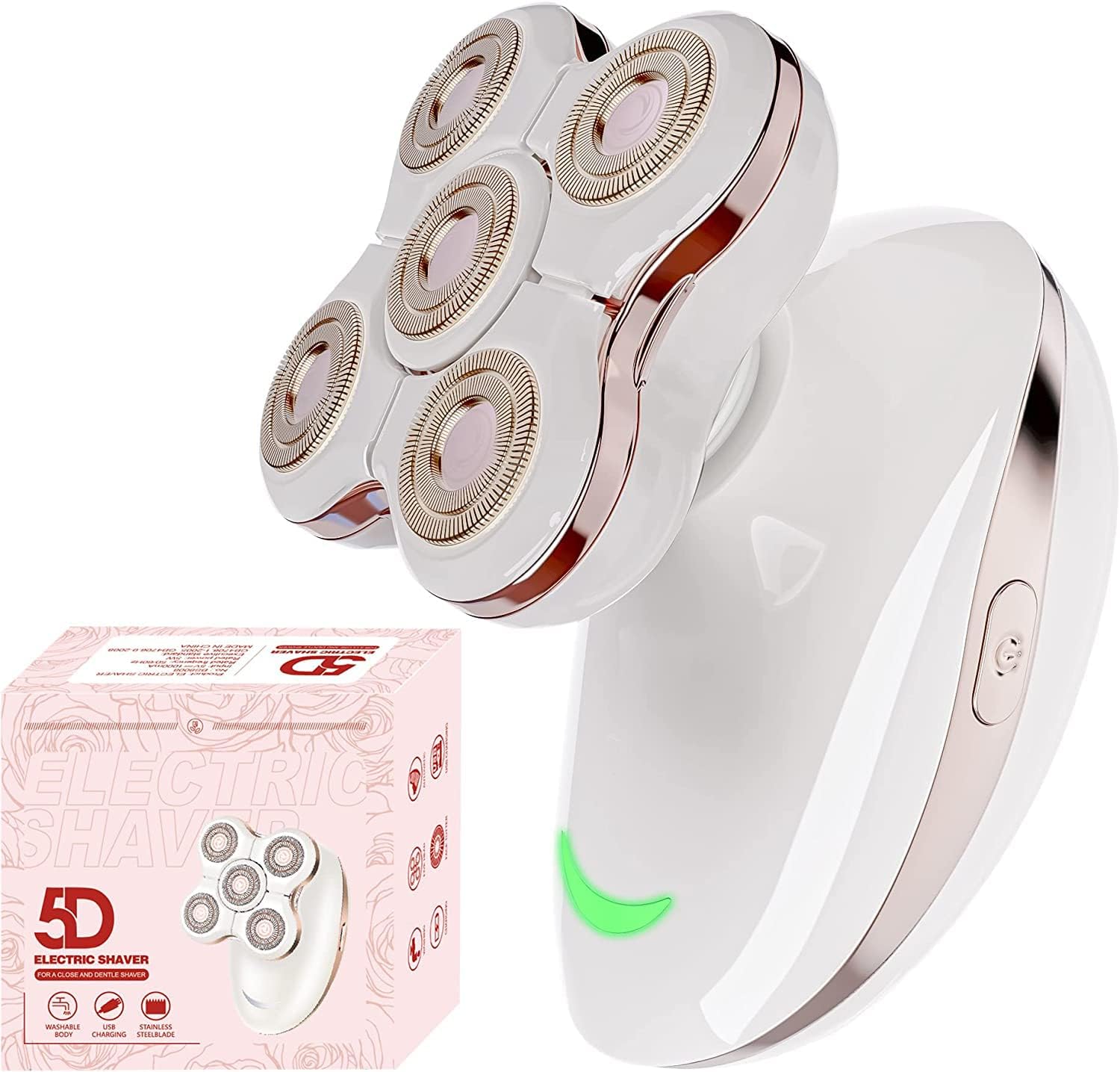 Amazon.com: Electric Razors for Women for 5D Rotary Shaver, IPX7 5 in 1 ...