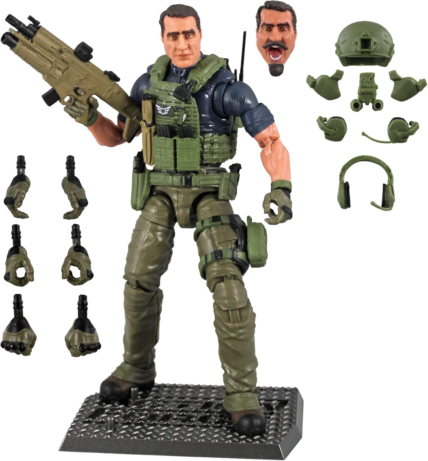 Amazon.co.jp: Action Force Valaverse シリーズ2 ダスター プレミアム 6インチ スケール アクションフィギュア 複数のアクセサリー付き : おもちゃ