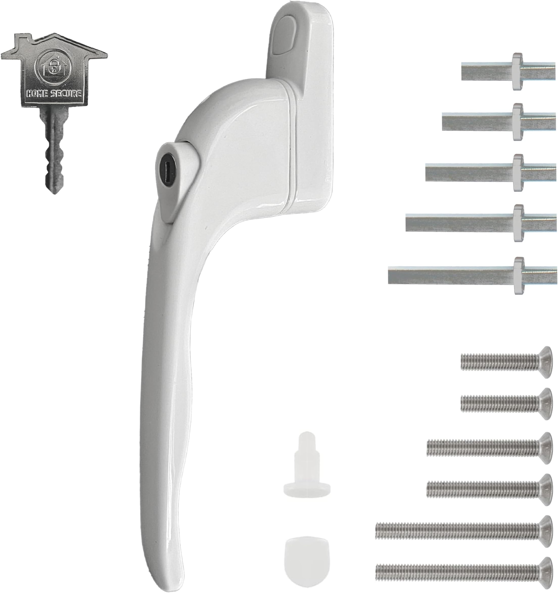 Yale uPVC Universal Window Handle Inline Locking Espag Double Glazing ...