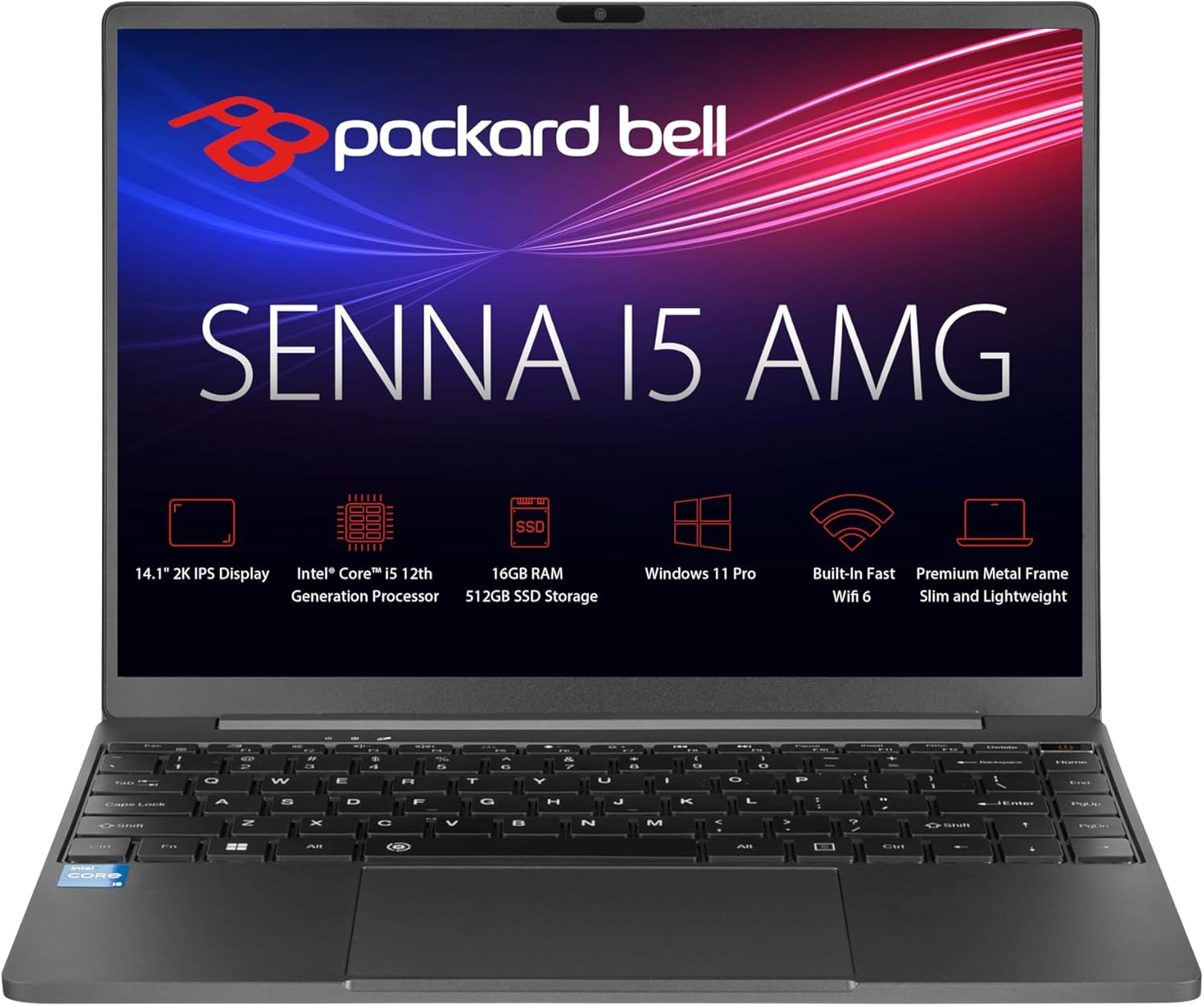 Packard Bell Senna i5 AMG Core i5 12th Gen 14" 2K 16GB RAM 512GB SSD ...
