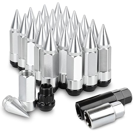 Amazon.com: 24Pcs Anti Theft Spikes Extended Tuner Wheel/Rims Lug Nut ...