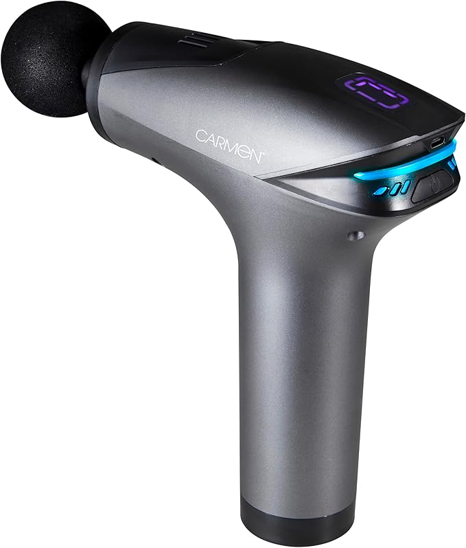 Carmen Massage C82019 Cordless Deep Tissue Massager with 8 Speed ...
