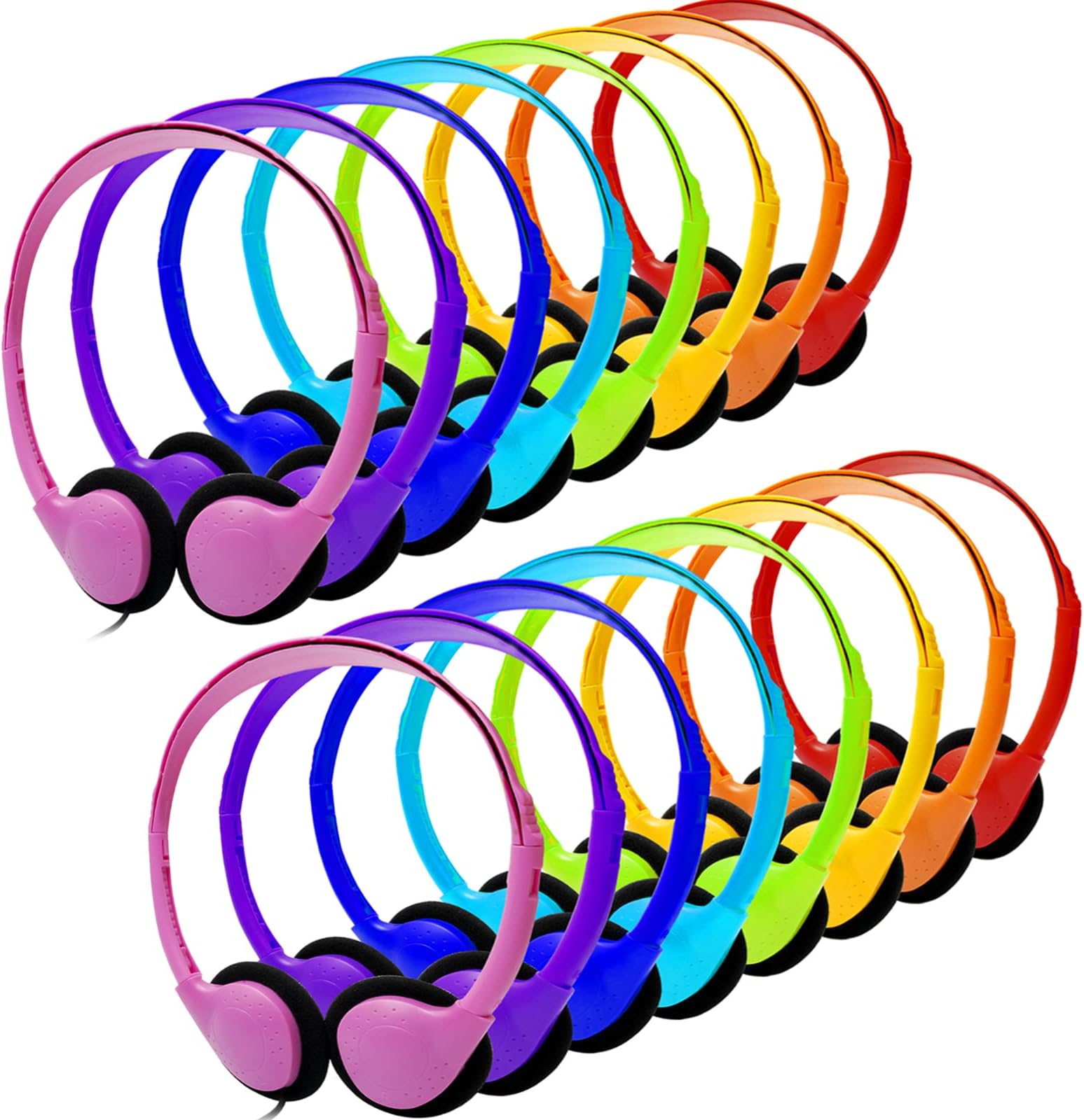 Amazon.com: Barks Classroom Headphones (10 Pack): On-Ear Premium ...