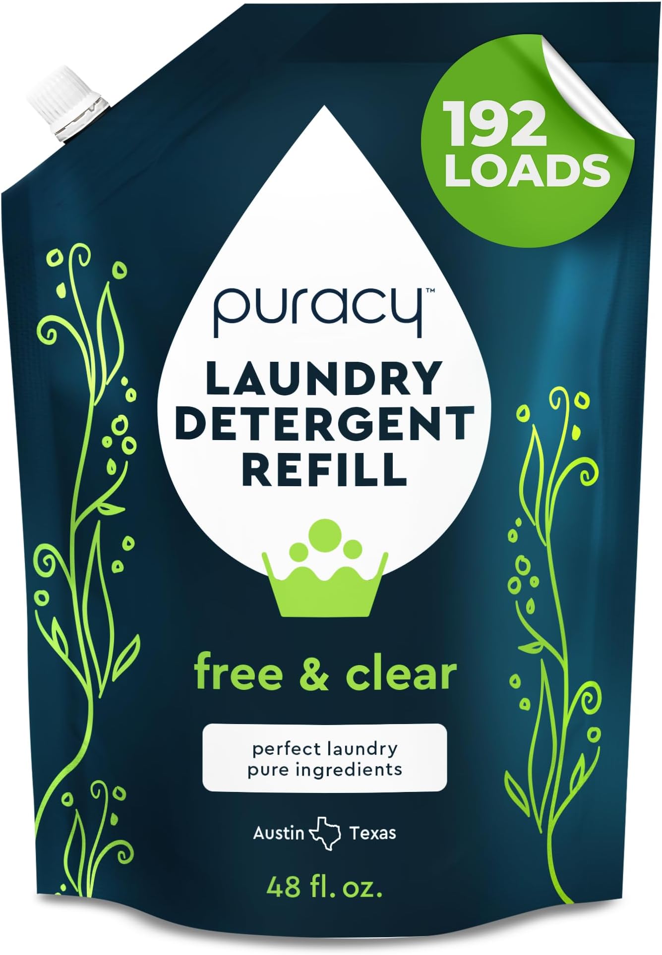 Amazon.com: Puracy Liquid Enzyme Laundry Detergent Refill-1,4 Dioxane ...