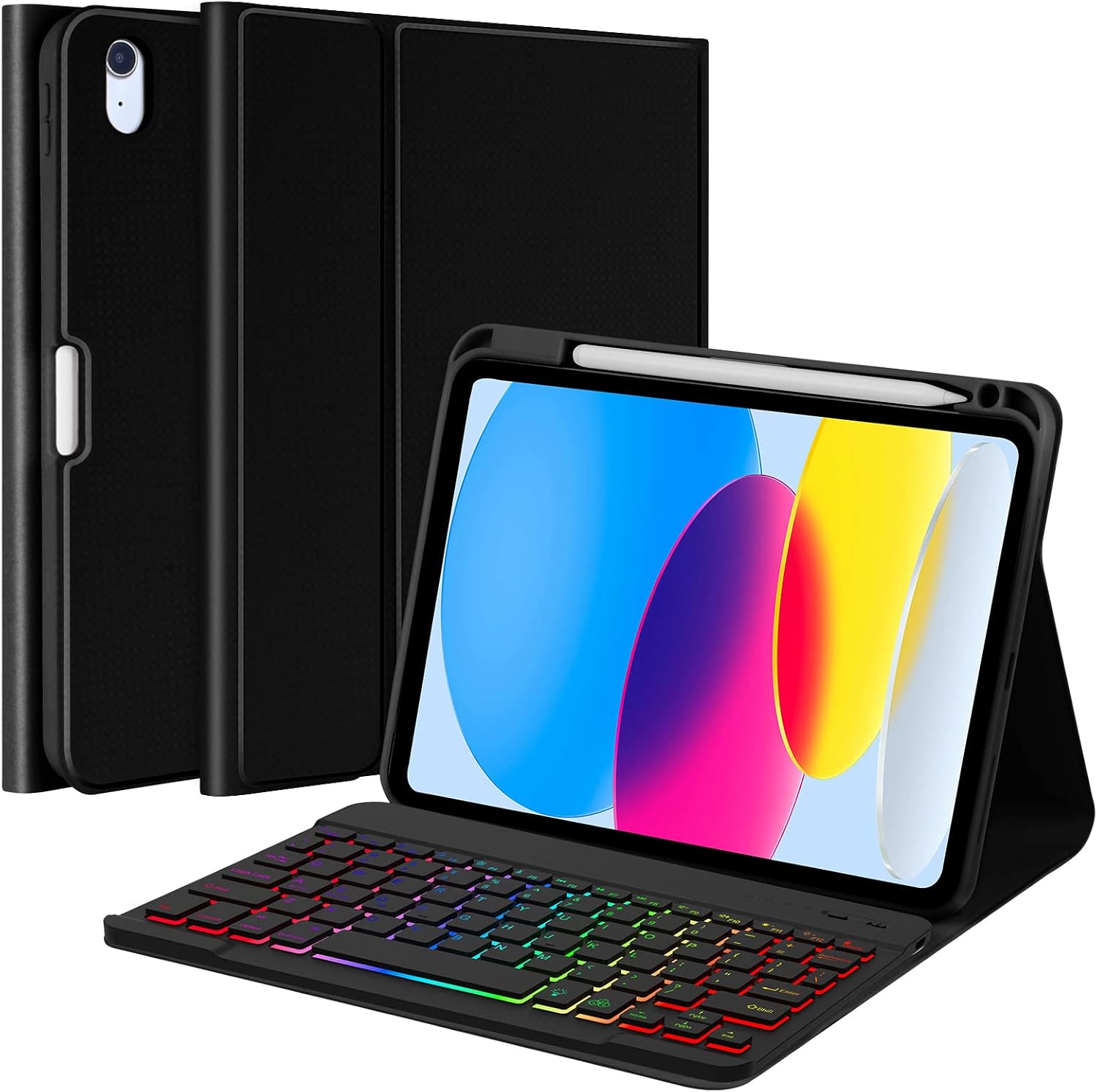 Amazon.com: aMZCaSE iPad 10th Generation Case with Keyboard (10.9 ...