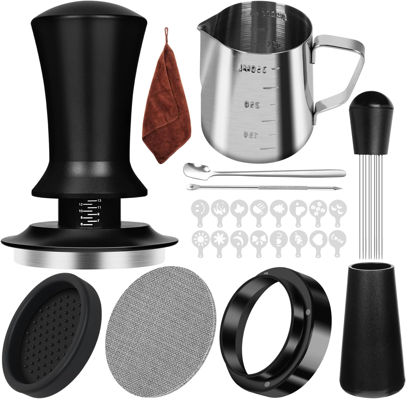 Amazon.com: 53mm Coffee Tamper, Espresso Tamper with Calibrated Spring ...