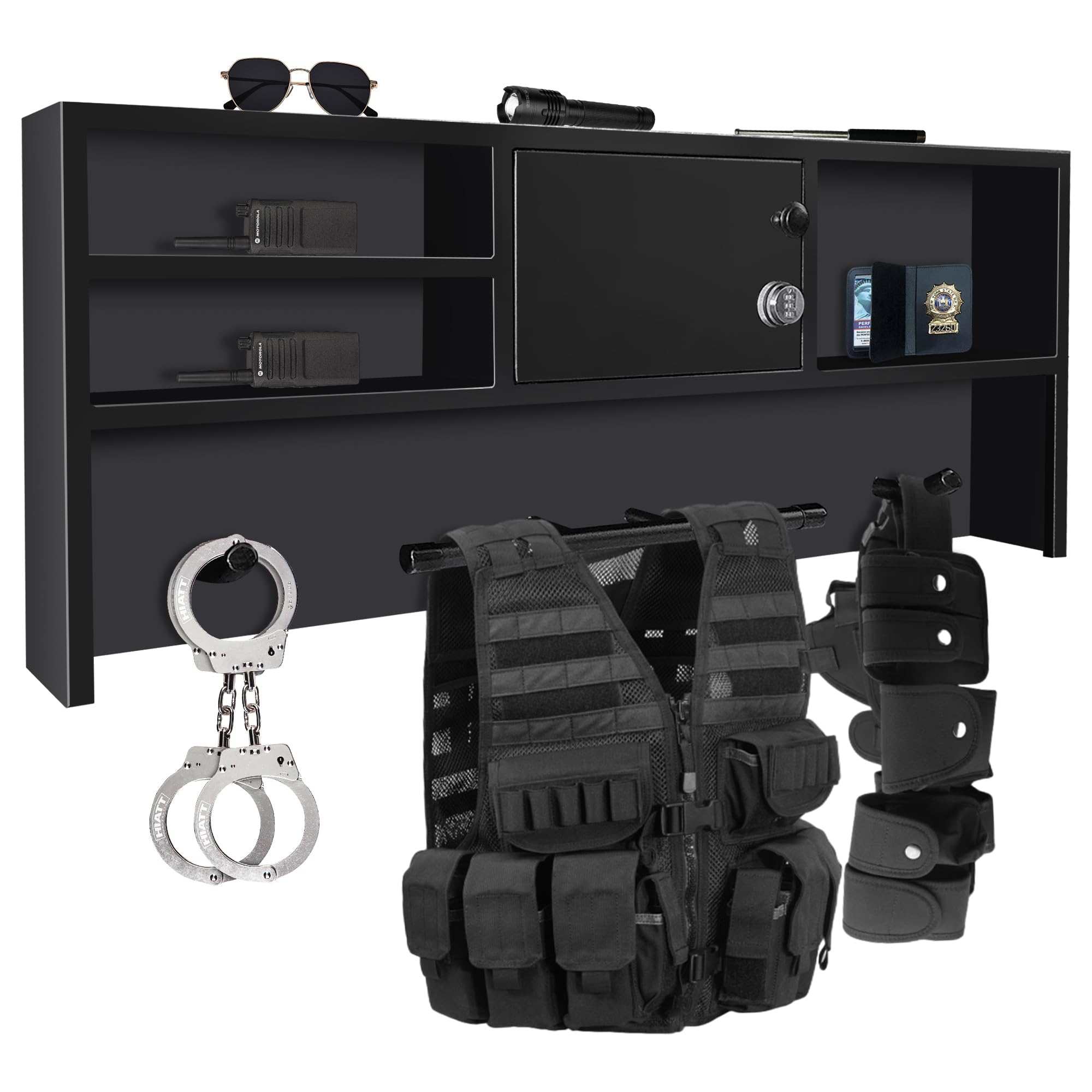 Amazon.com: Montex Police Gear Rack Wall Mounted, Law Enforcement ...