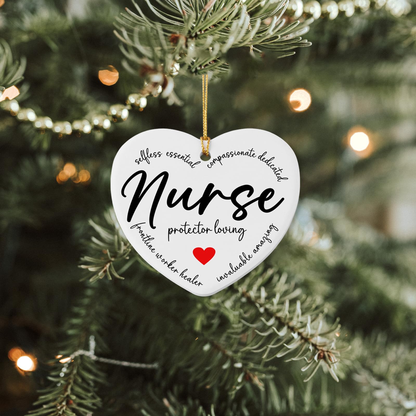 Snapklik.com : Nurse Appreciation Gift Ornament Keepsake Sign Heart ...