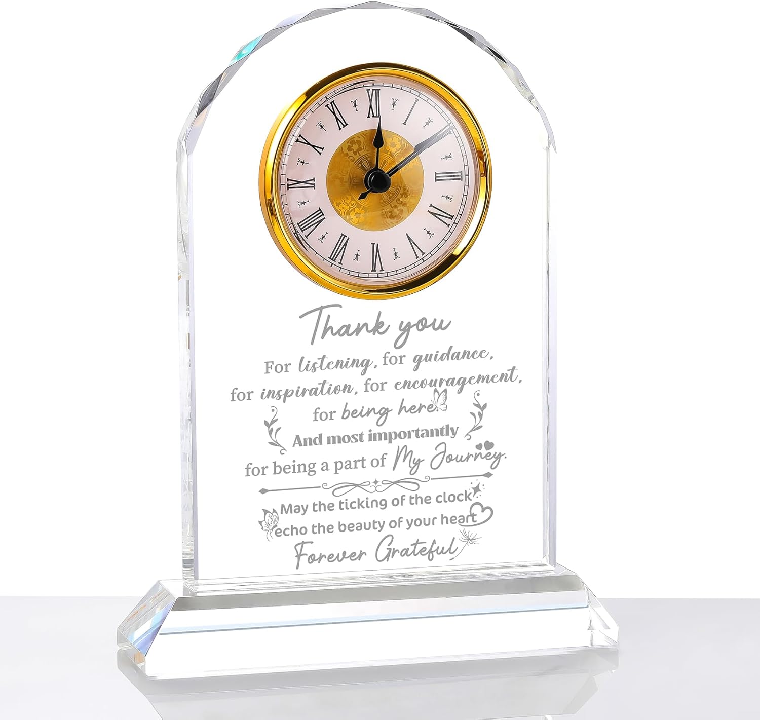 Amazon.com: Ornalrist Thank You Gifts Clock for Women, Men ...