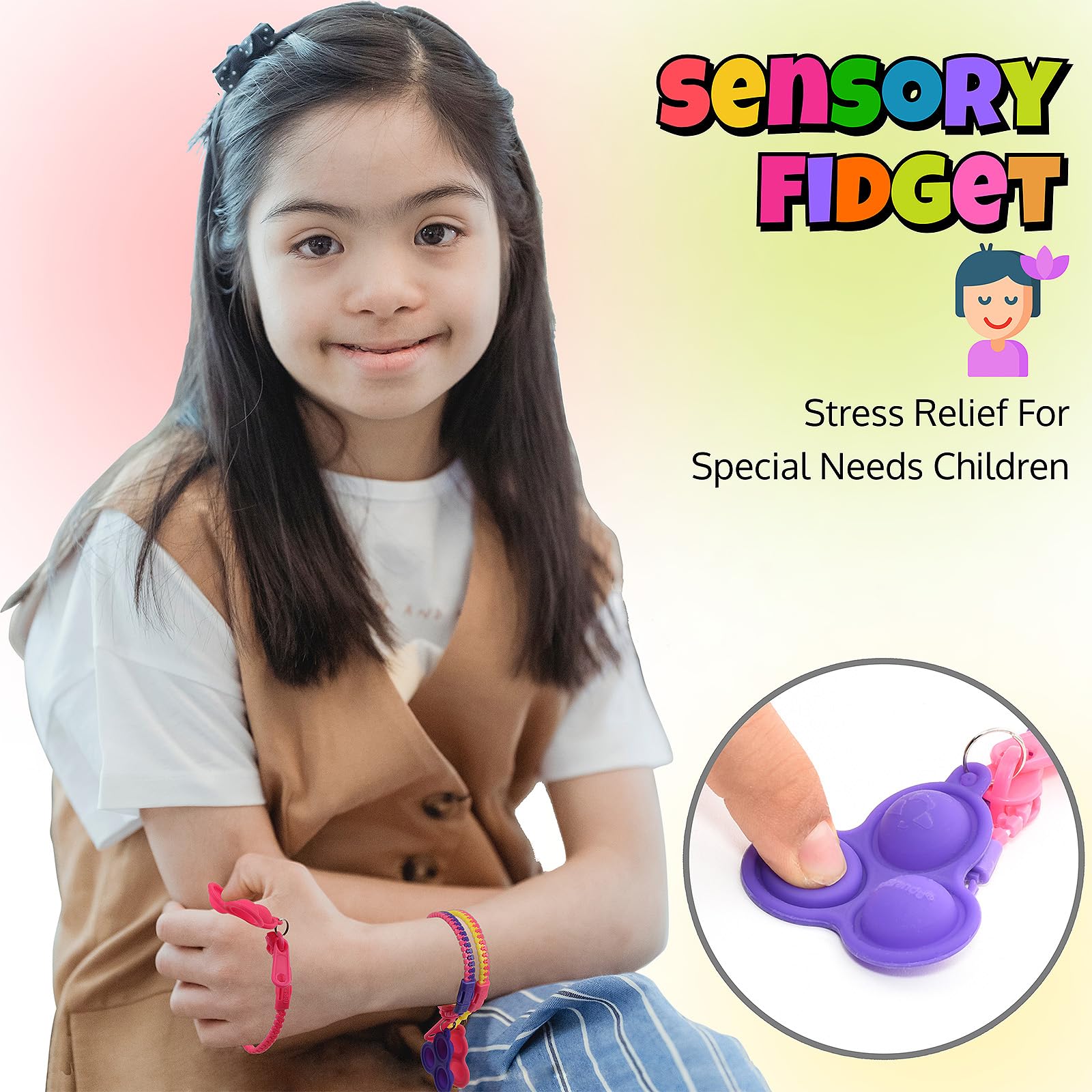 Snapklik.com : 96 Bubbles Party Favors For Kids, Upgraded Fidget Pop-it ...