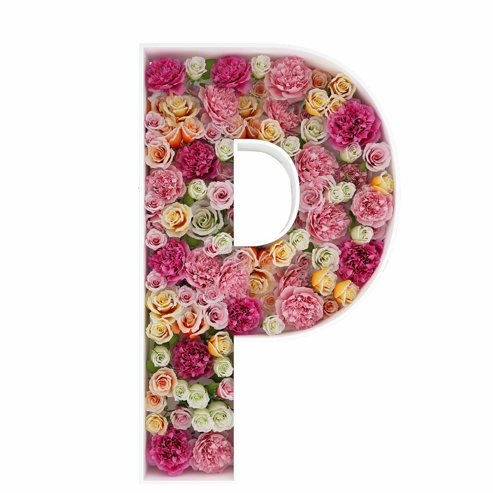 Amazon.com: 2FT Letter P Mosaic Balloon Frame Letter DIY Fillable ...
