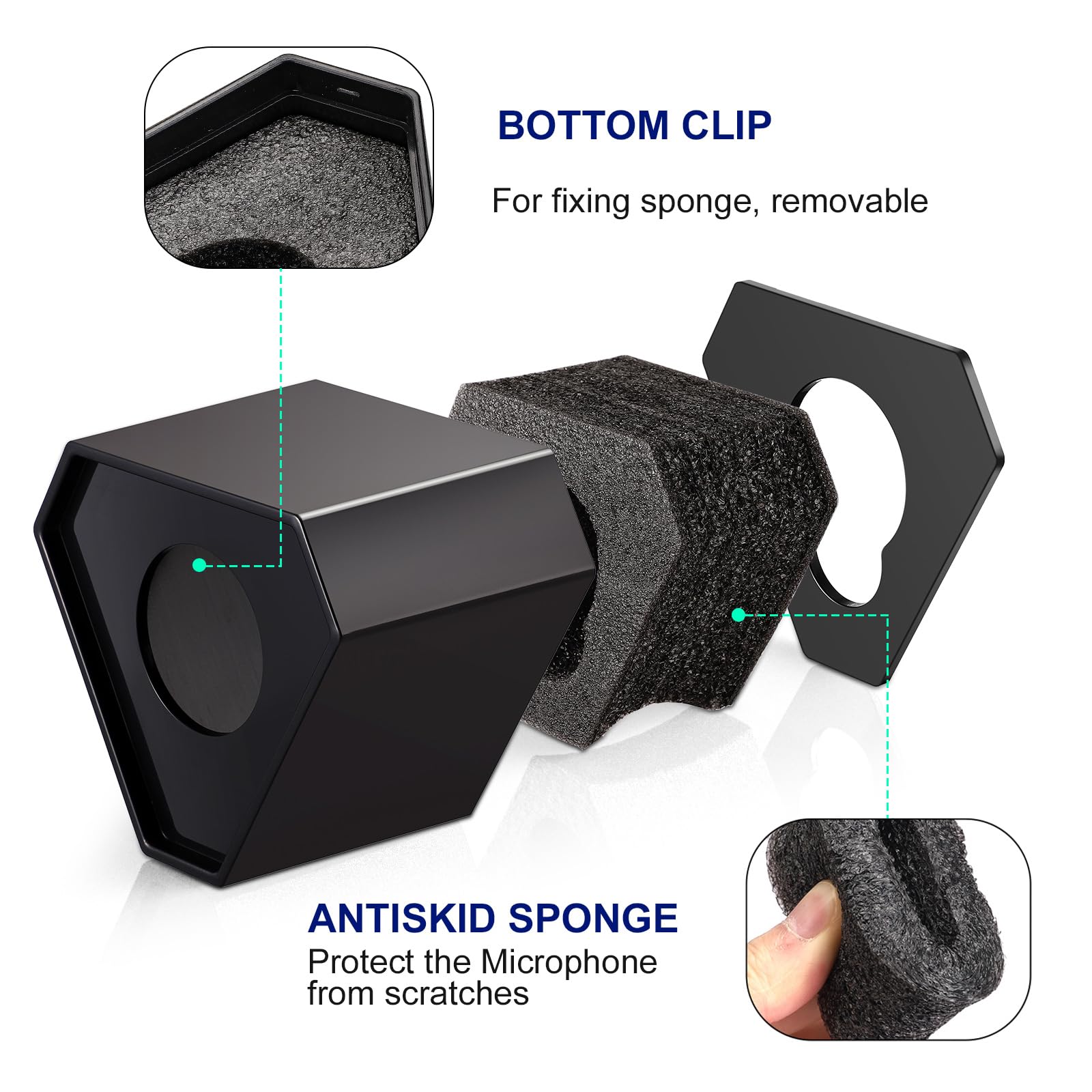 Snapklik.com : Facmogu 2025 New Microphone Flag Station, Portable Cube ...