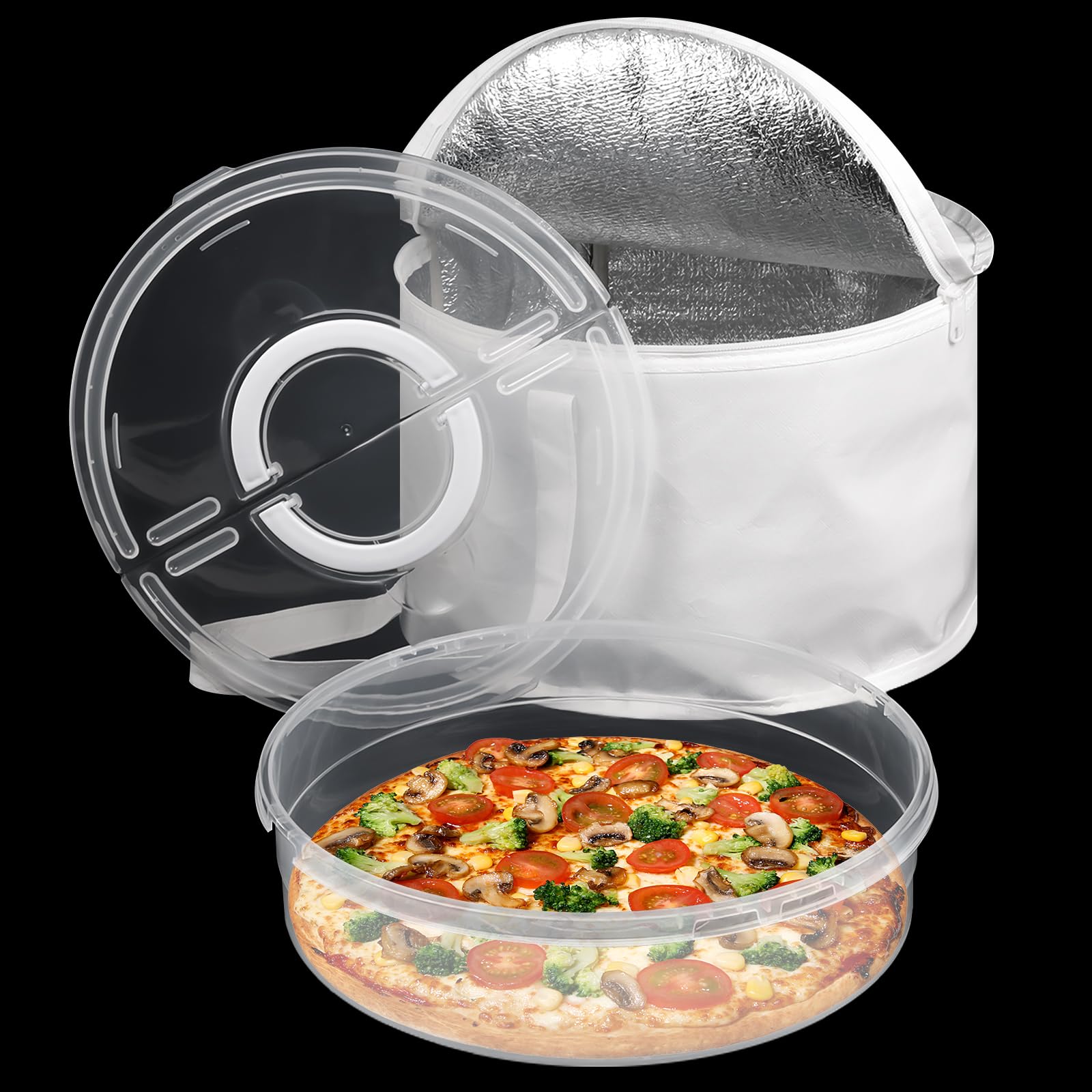 Amazon.com: Yoiemivy Pie Carrier with Lid and Handle & Insulated ...