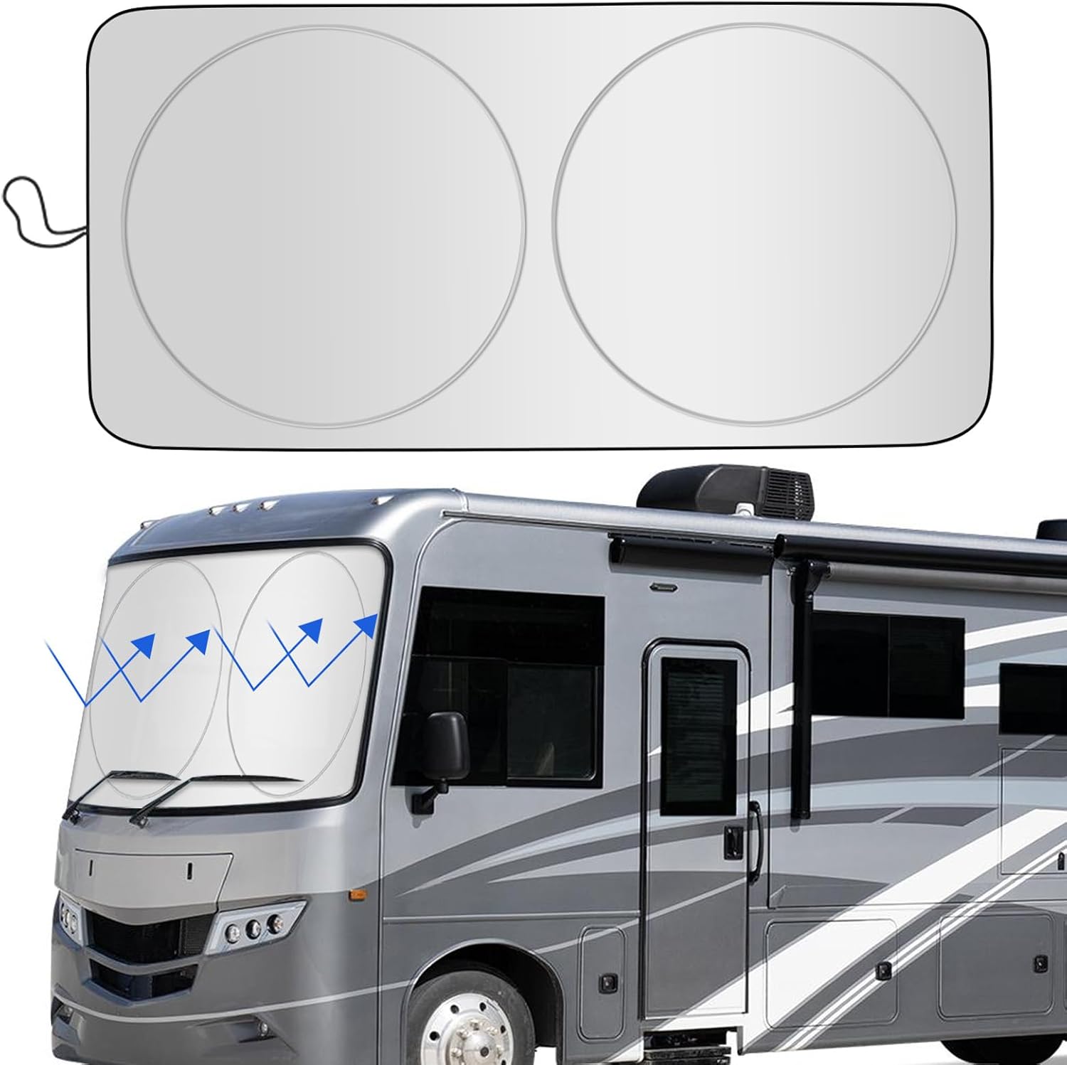 Amazon.com: Windshield Sun Shade Replace for Class A RV, Motorhomes and ...