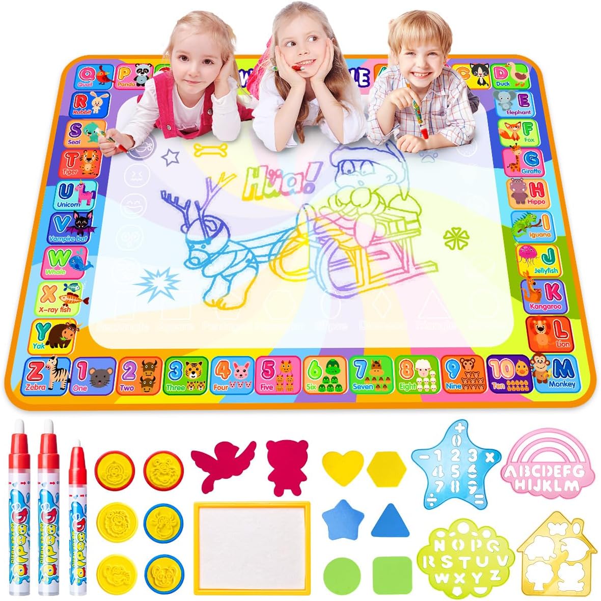 Water Doodle Mat - Toddler Toys for 2 3 4 5 Year Old Boys Girls, 120 x ...
