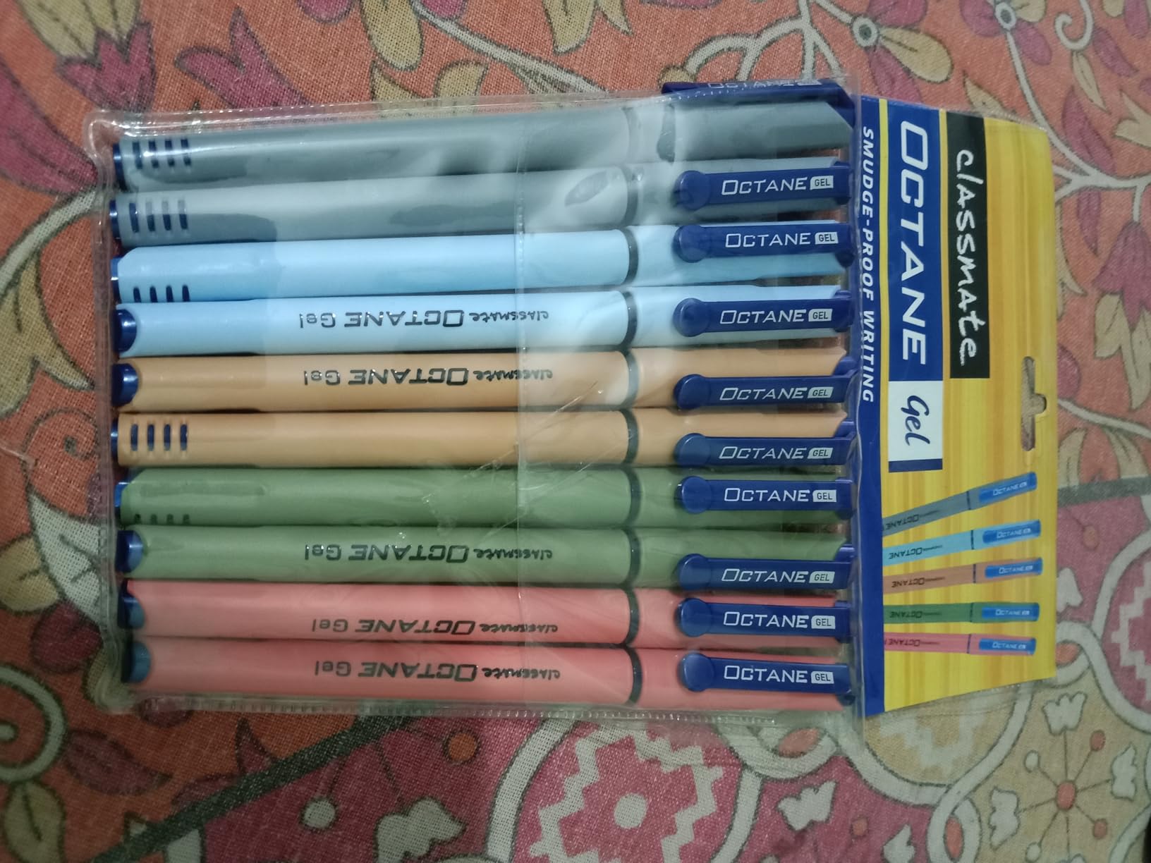 Classmate Octane Gel Pen- Pastel Series (10 Blue Pens)- Pack of 1 ...