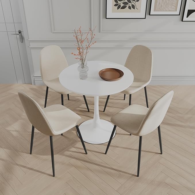 Amazon.com - Round Kitchen Table and Chairs Set, Dining Room Round ...