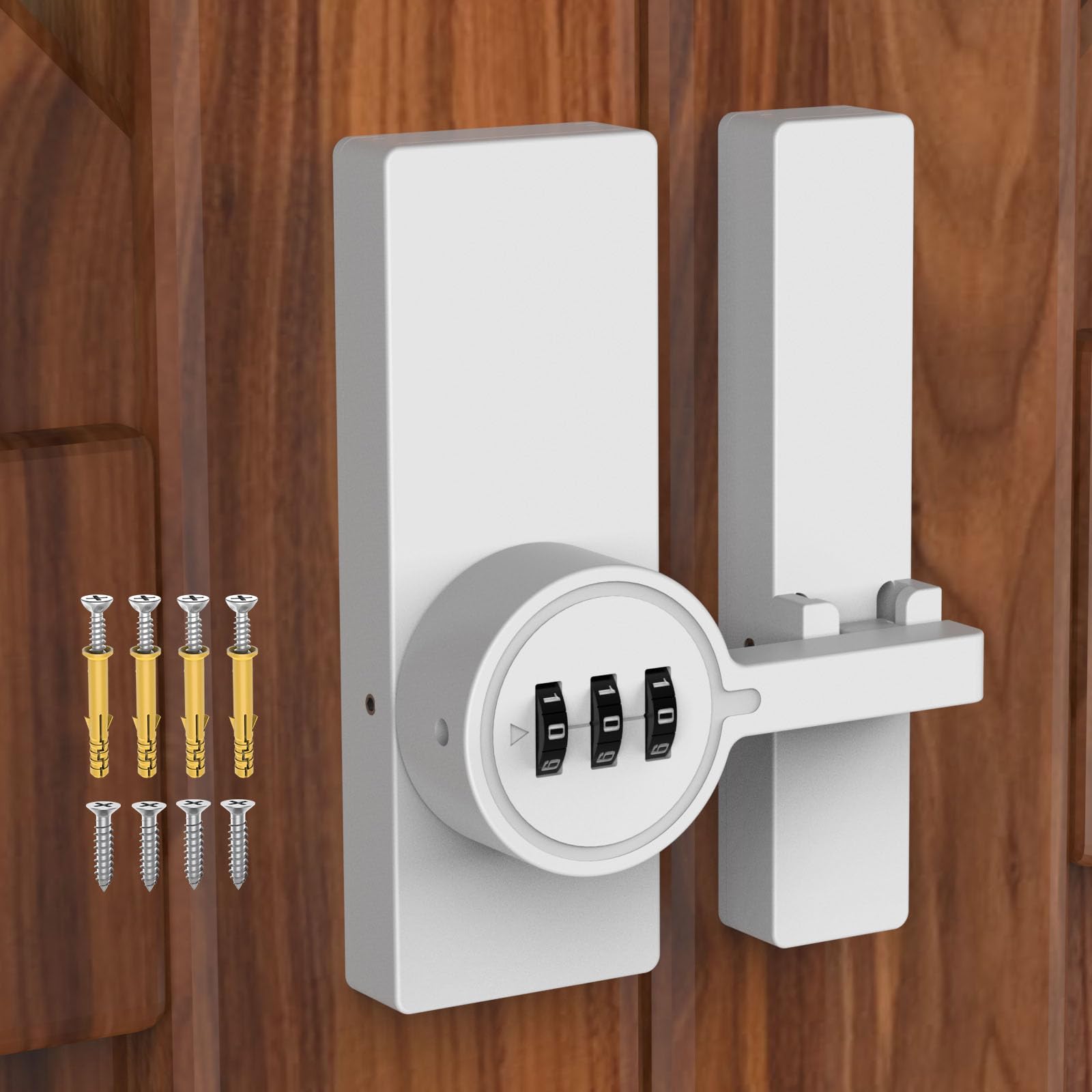 Snapklik.com : MeBantoo 180 Degree Adhesive Barn Door Latch, Cabinet Locks