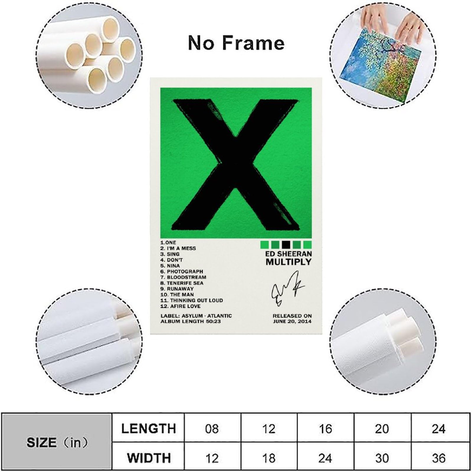 Multiply Ed Sheeran Poster