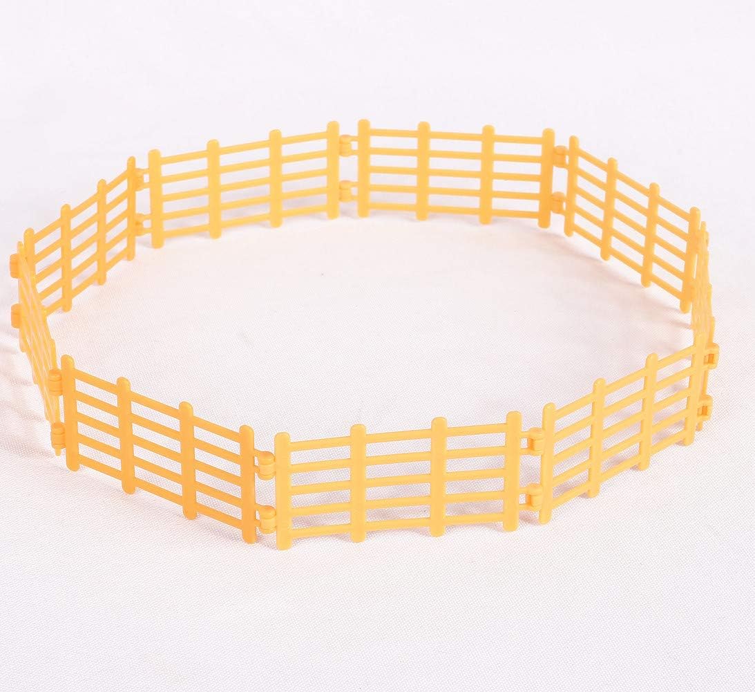 YUCAN 50PCS Toys Fence Horse Corral Fencing Accessories Playset ...