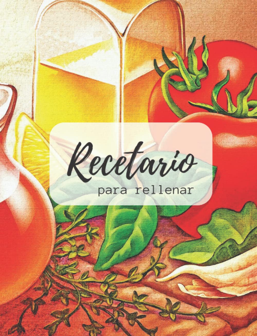 Buy Recetario para rellenar: Recetario de cocina en blanco con hermosos ...