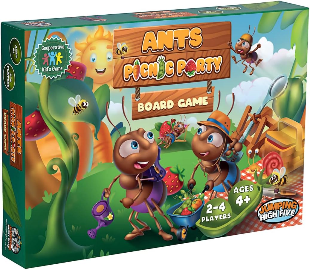 Amazon.com: Jumping High Five Ants Picnic Party Board Game! Childrens ...
