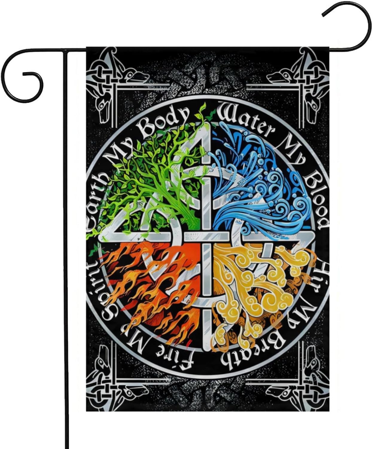 Amazon.com : Double-sided garden flag Norse Viking Symbols-celtic knot ...