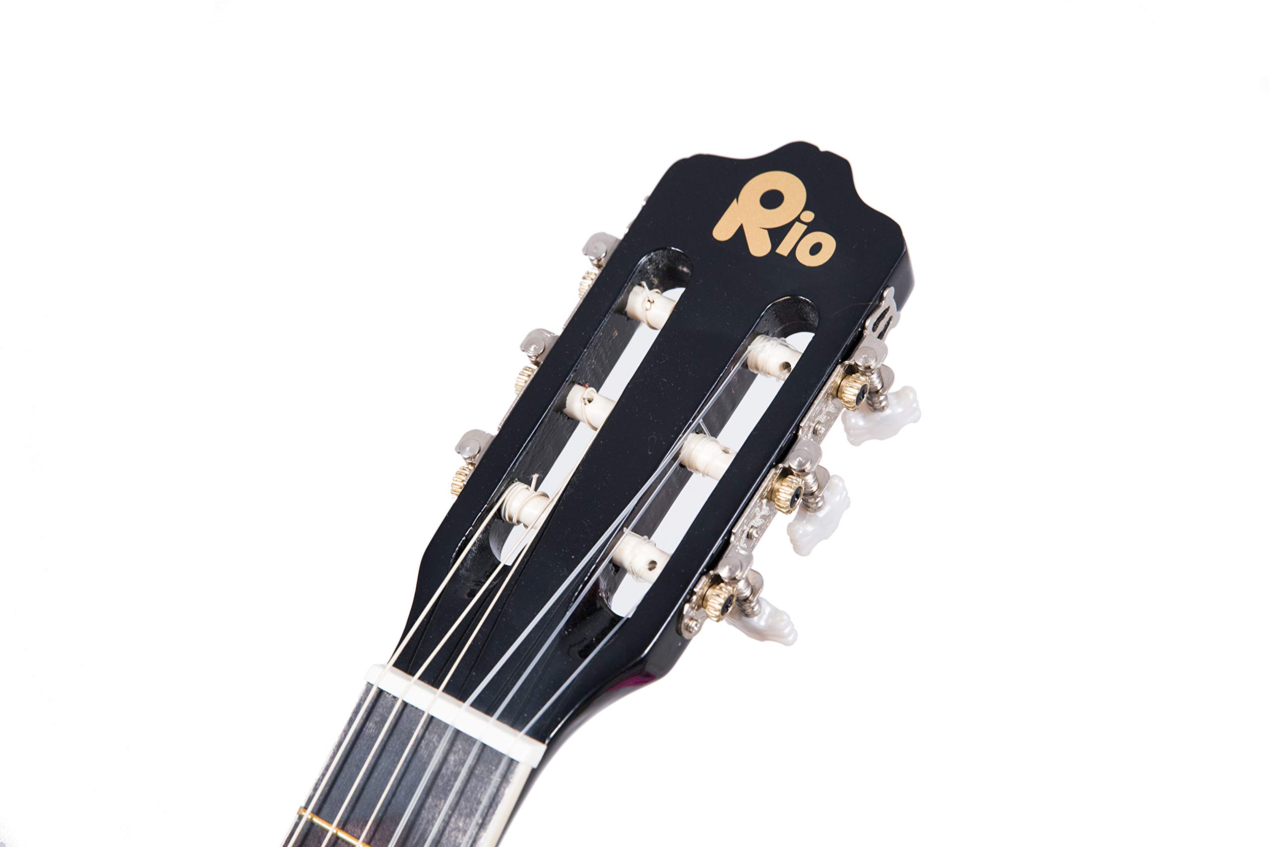 Rio 39'' 4/4 Full Size Acoustic Nylon Classical String Guitar Package ...