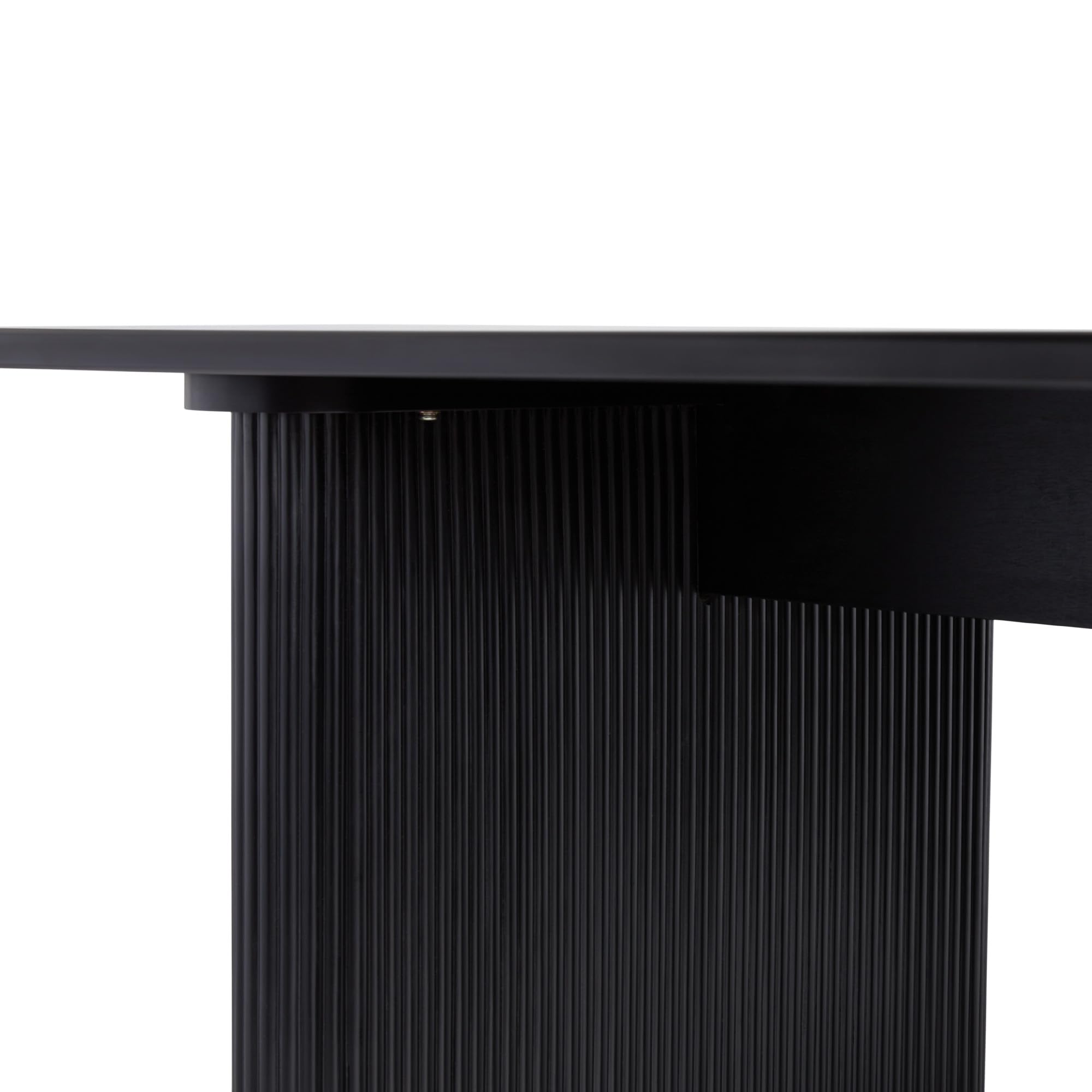 Walker Edison Modern Vertical Reeded Plinth-Base Dining Table, 68 Inch ...