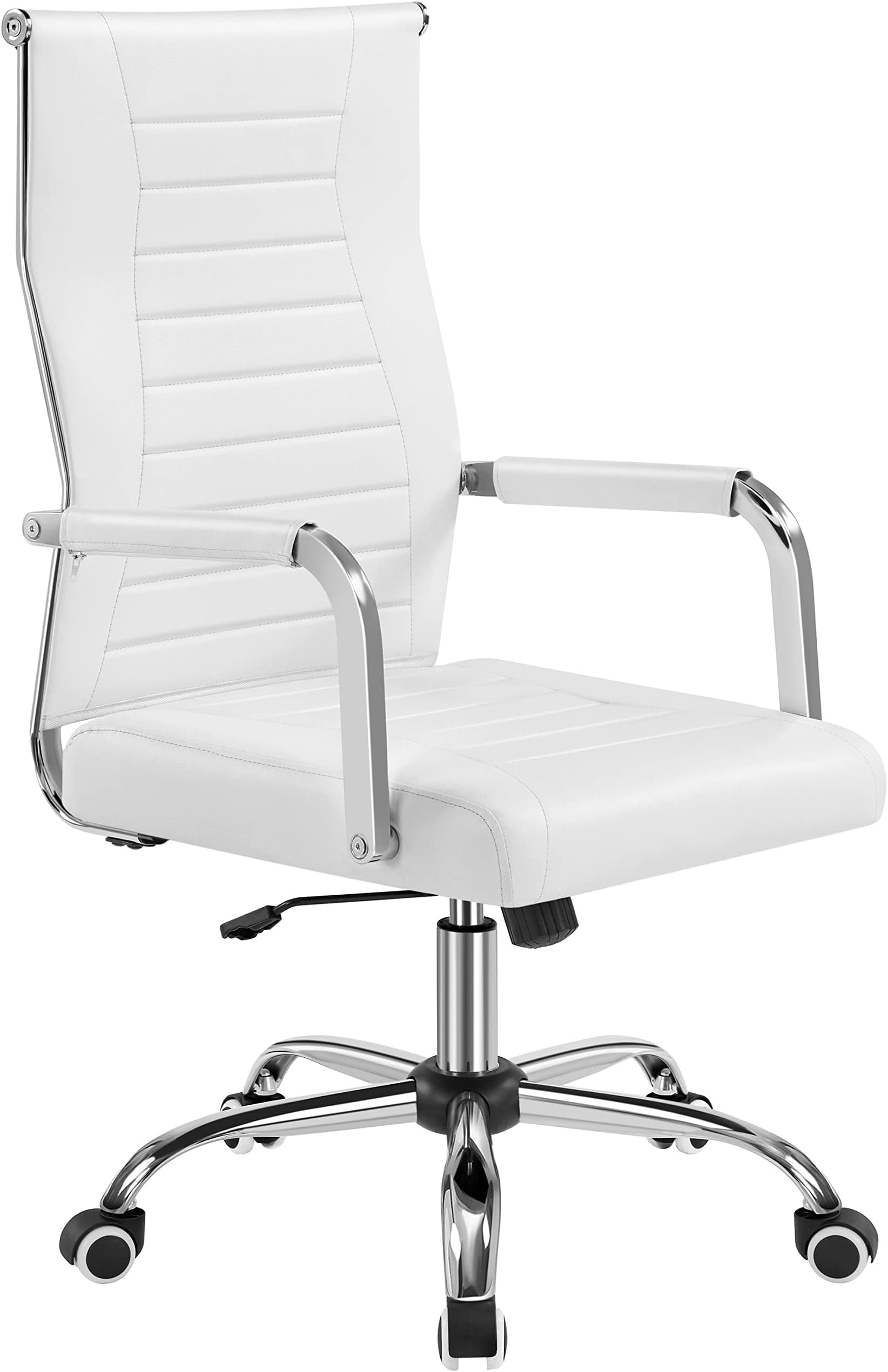Yaheetech Faux Leather Office Desk Chair Executive Task Chair Height ...