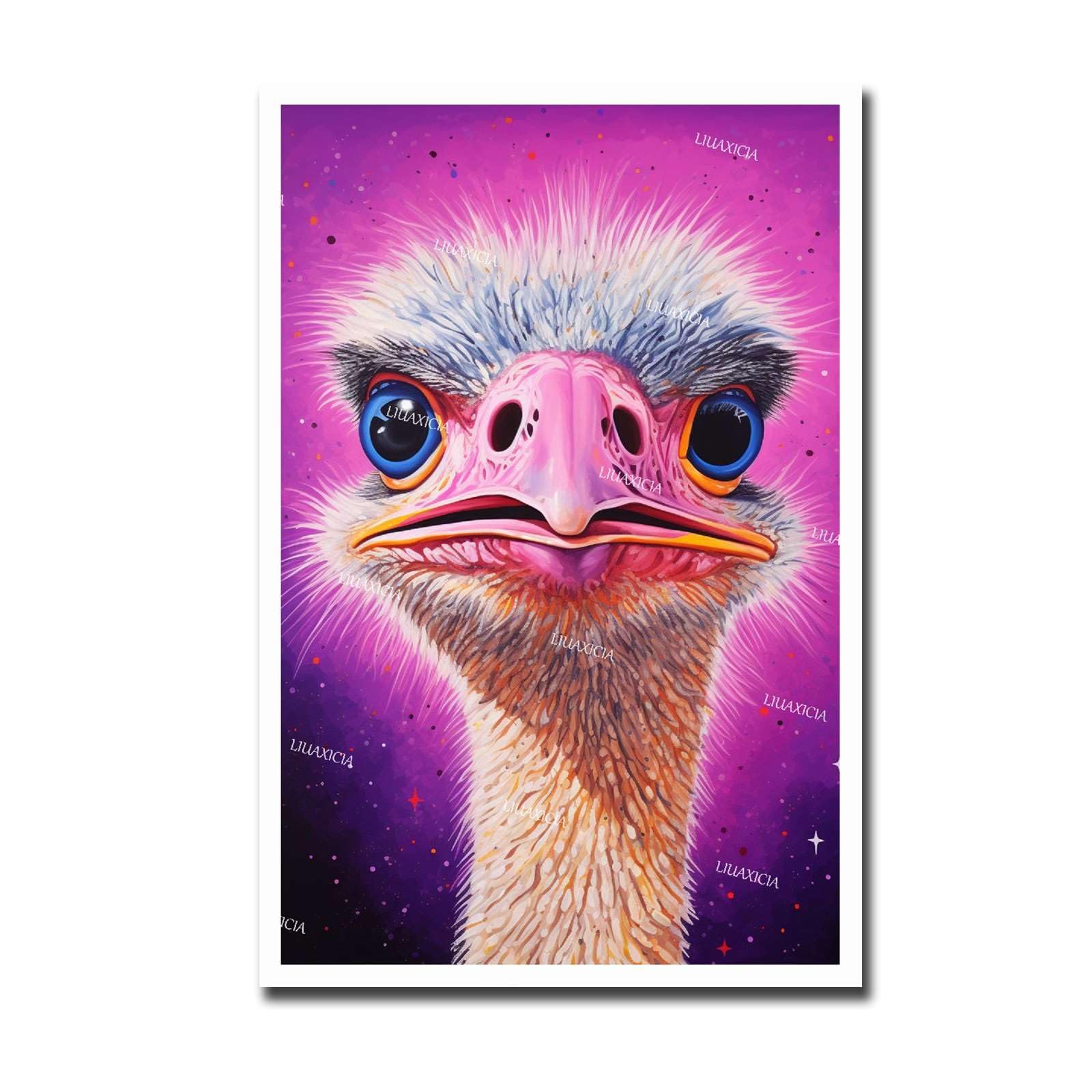 Ostrich Art Eleanor "The Ostrich" — Maya Corona Art
