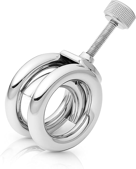 Metal Cock Ring Testicle Ring with Testicle Press Testicle Squeezer ...