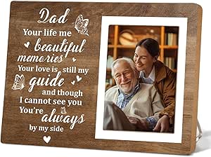 Amazon.com - Dad Memorial Picture Frame – Your Love Is Still My Guide ...